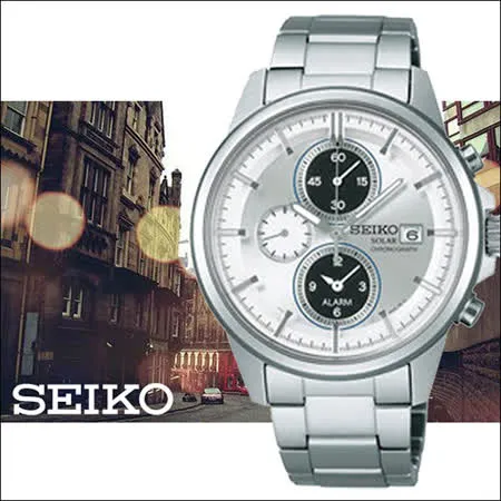 SEIKO 精工 SPIRIT 太陽能時尚三眼計時錶-41mm(V172-0AA0A/SBPY065G) SK003 5127047 ...