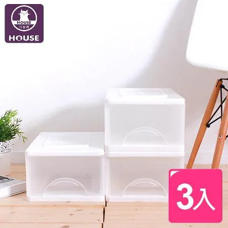 【HOUSE】小純白一層收納櫃9L(3入) - friDay購物