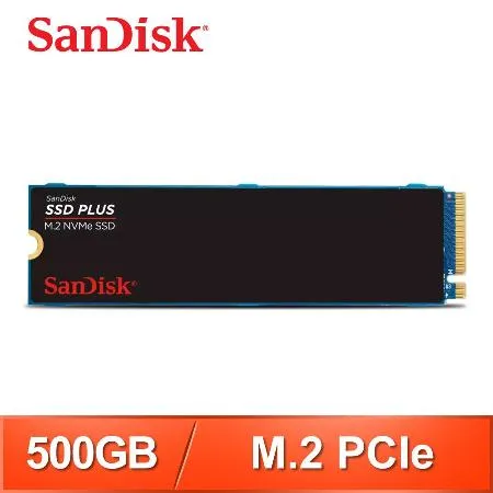 SanDisk SSD PLUS 500G M.2 NVMe PCIe Gen3x4 SSD 8423390 - friDay購物