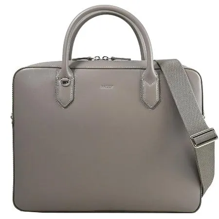 BALLY 6304467 LANDONN 烙印LOGO牛皮兩用公事包.灰 - friDay購物