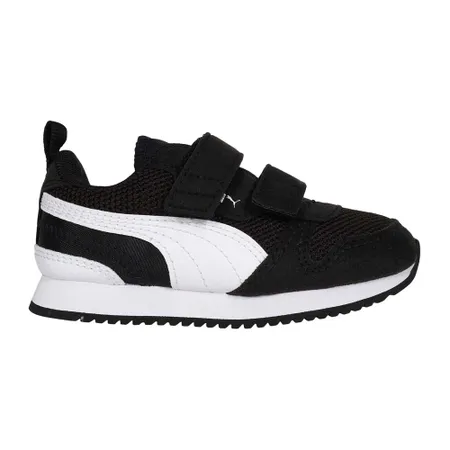 PUMA R78 V INF 男女小童休閒運動鞋-慢跑 童鞋 魔鬼氈 黑白 8688534 - friDay購物
