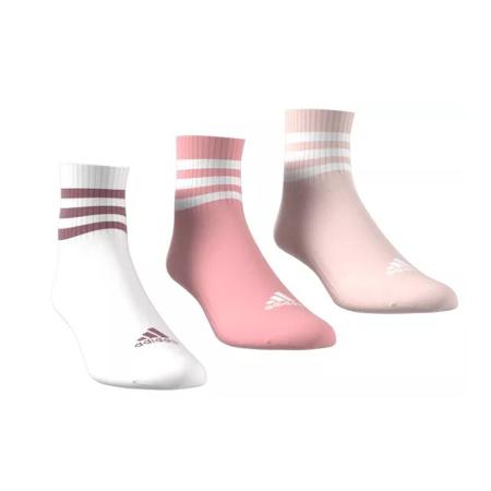 【adidas 愛迪達】中筒襪 三雙 3S C SPW MID 3P 女 - IZ0126 8942730 - friDay購物